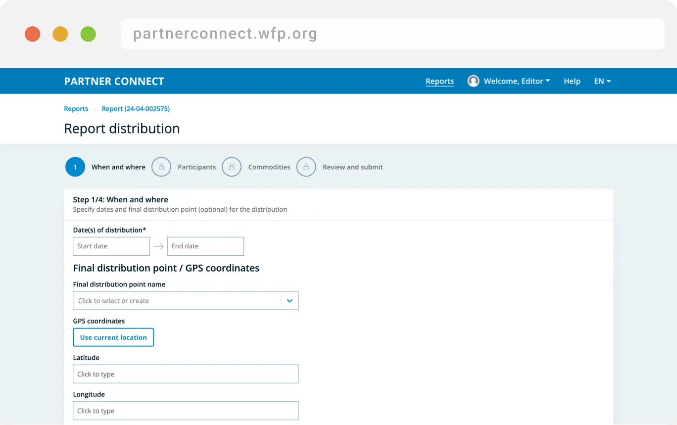 Home | WFP Partner Connect